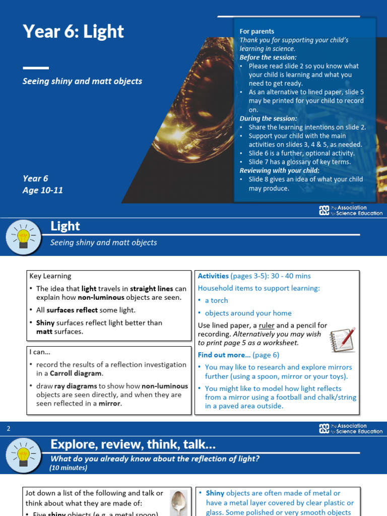 Light and Matter | PDF | Reflection (Physics) | Mirror