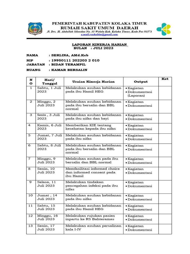 Serlina (LKH Juli 2023) | PDF