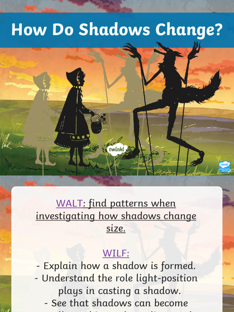 Science Investigating Shadows Pdf Shadow Light
