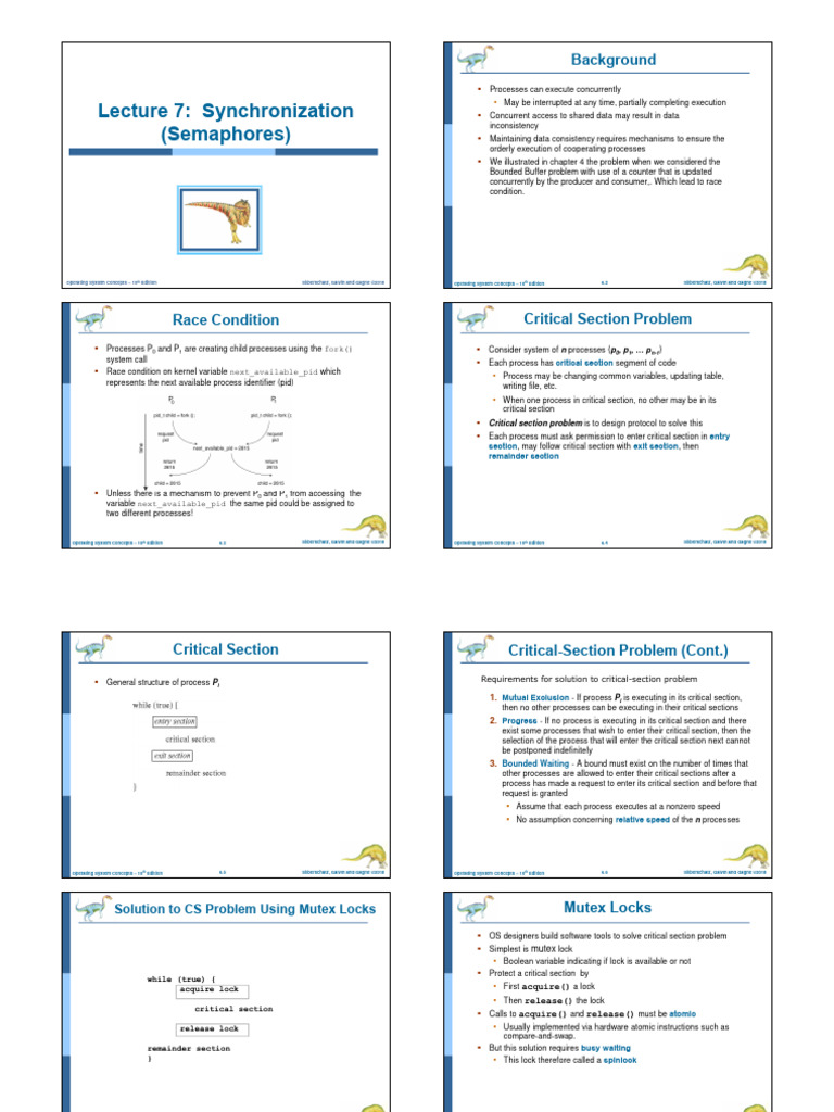 Synchronization | Download Free PDF | Process (Computing) | Computer Engineering