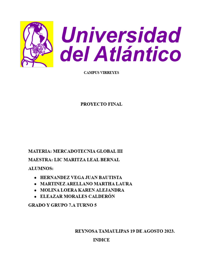 Mani Manito PROYECTO FINAL MERCADOTECNIA GLOBAL III | PDF