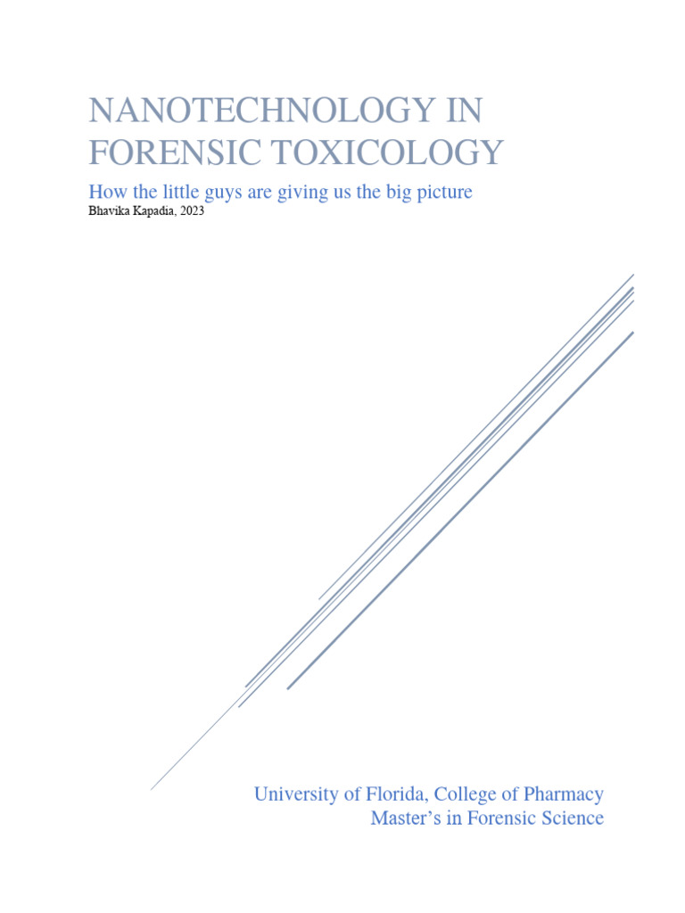Nanotechnology in Forensic Toxicology | PDF | High Performance Liquid ...