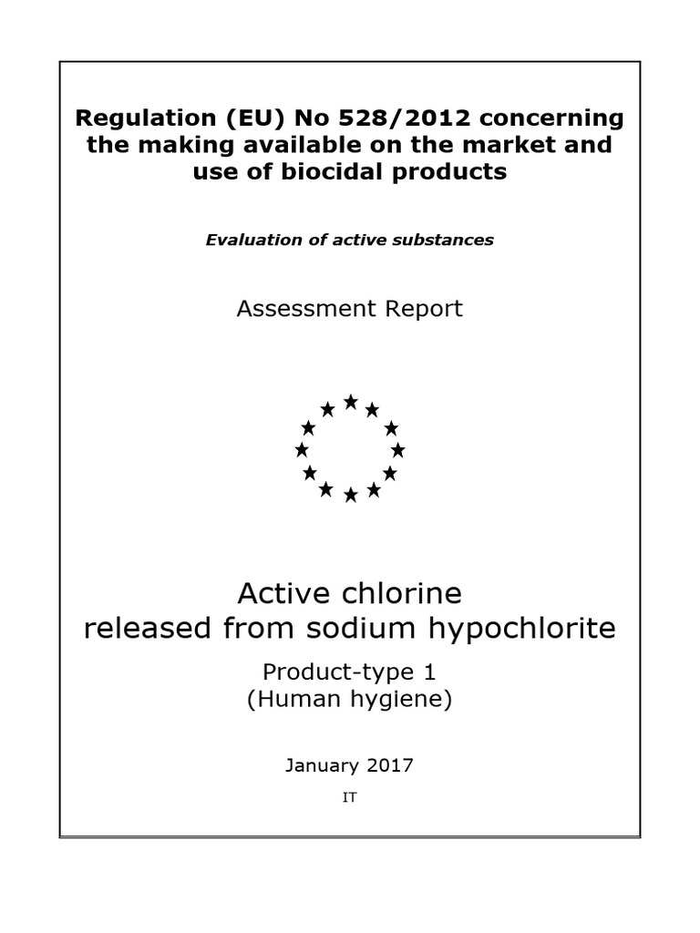 Active Chlorine Released - Assessment - Report | PDF | Chlorine | Toxicity