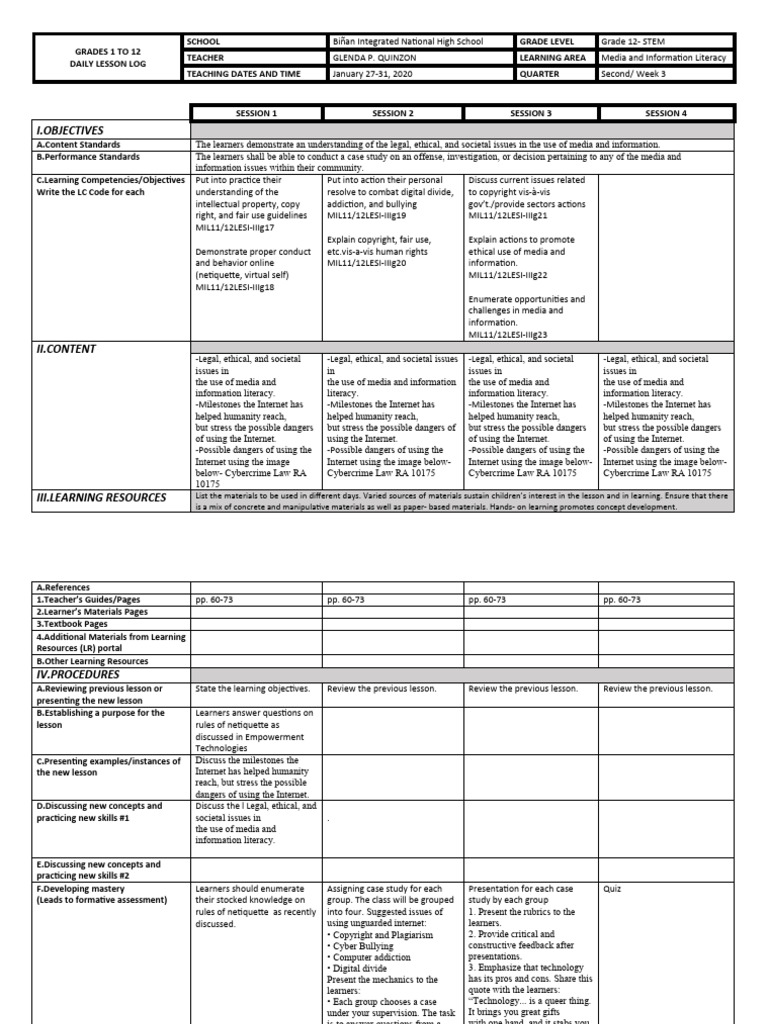 Mil DLL Lesson 7 | PDF | Learning | Information Literacy