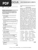 Focus 3 Unit 3 Test Worksheet 3 | PDF | English As A Second Or Foreign ...
