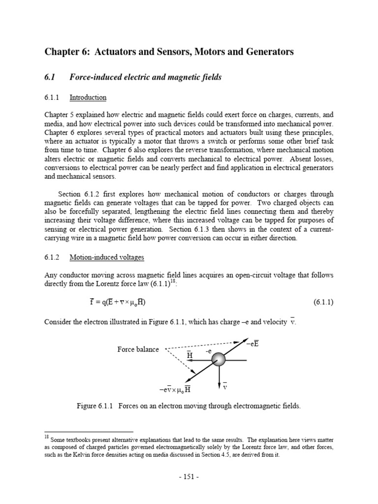 MIT6 013S09 Chap06 | PDF | Electric Motor | Magnetic Field
