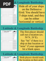 Excel Battleships Game Setup Guide | PDF | Microsoft Excel | Spreadsheet