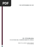 Etograma: Herramienta en Etología Animal | PDF | Comportamiento | Etología