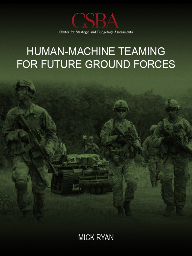Human Machine Teaming FinalFormat | Download Free PDF | Robot | Robotics