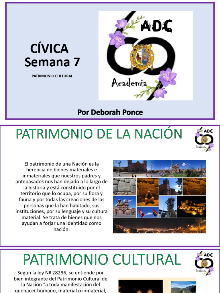 Patrimonio Cultural de Perú y su Valor | PDF