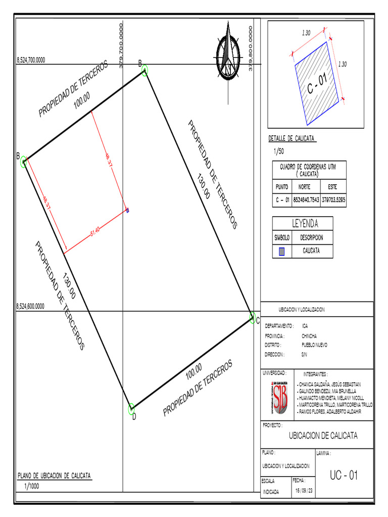 Ubicacion y Localizacion de Calicata-Layout1 | PDF