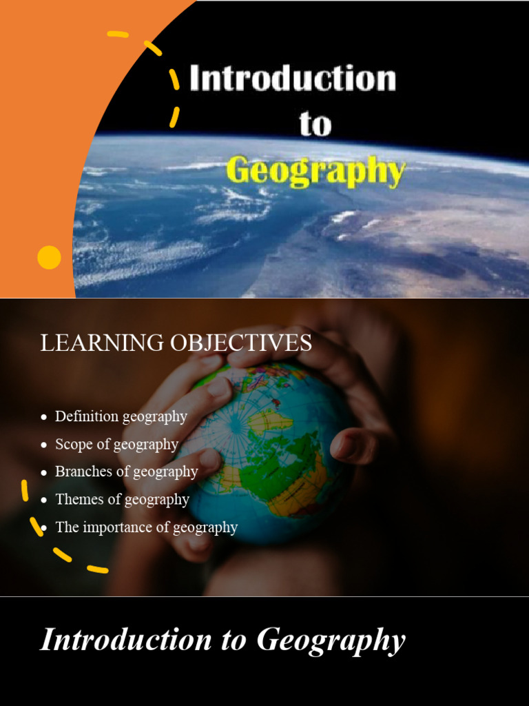 Introduction To Geography | Download Free PDF | Geography | Natural Environment