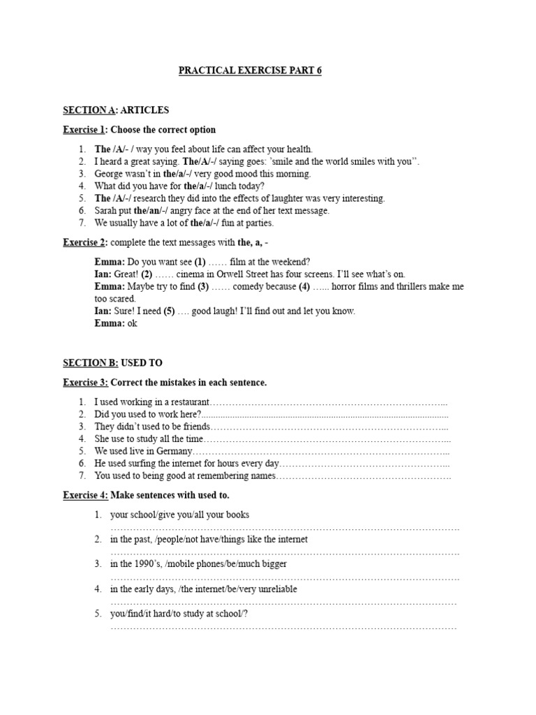 Practical Exercise Part 6 | PDF