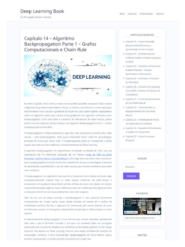 Capítulo 14 - Algoritmo Backpropagation Parte 1 - Grafos Computacionais ...