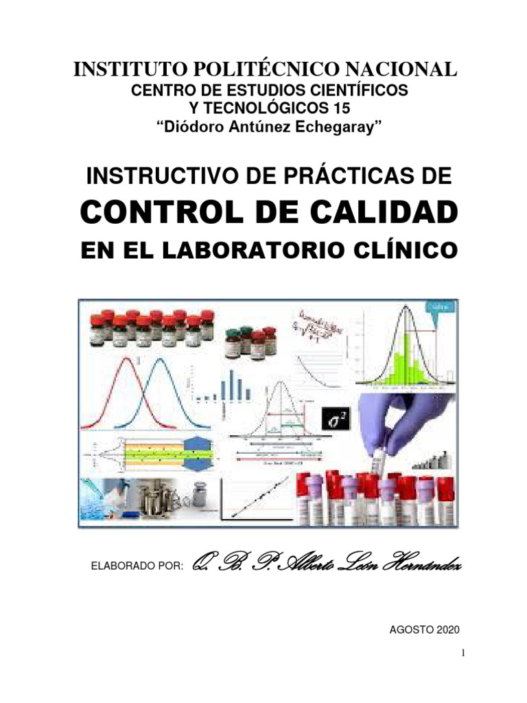 Instructivo de Prácticas de Control de Calidad 2020 | Descargar gratis PDF | Media | Desviación ...