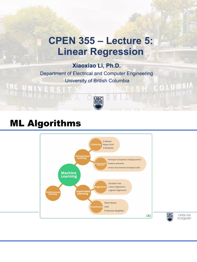 Lecture 5 | PDF | Errors And Residuals | Regression Analysis