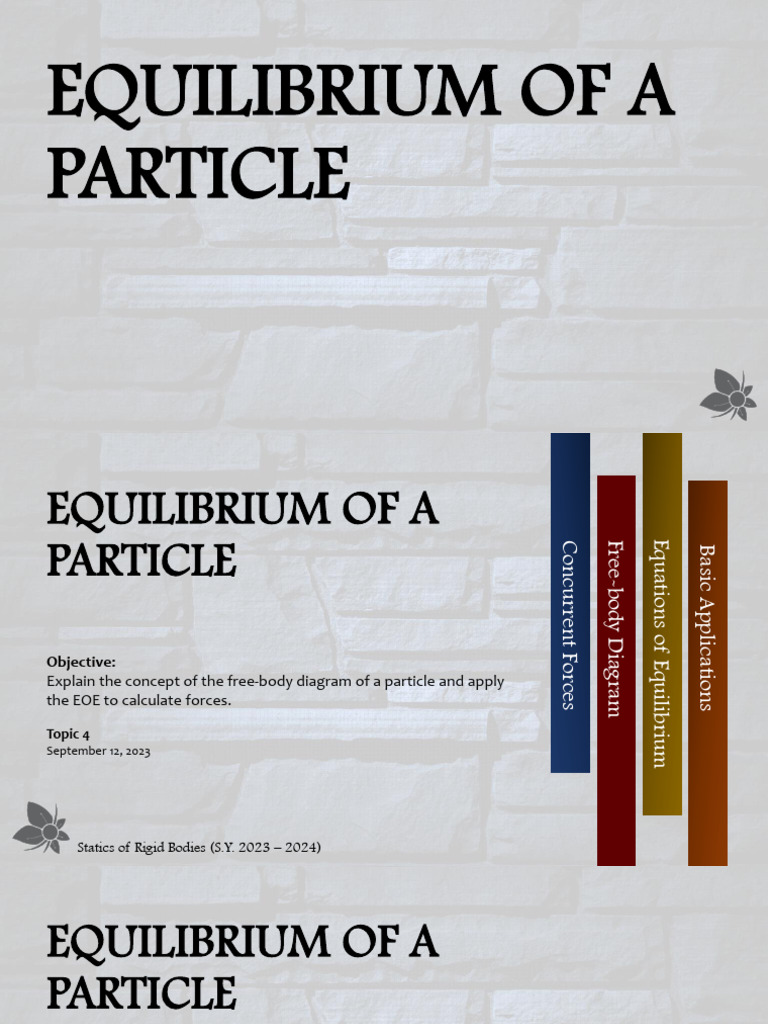 Equilibrium of A Particle | PDF | Force | Mechanics