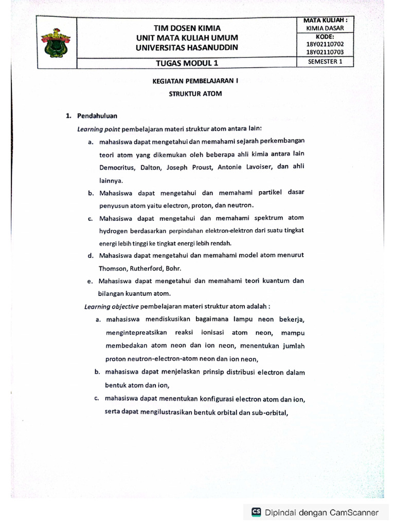 Tugas Modul 1 Ade Ananda Saputra H011231026 Prodi Matematika Pdf