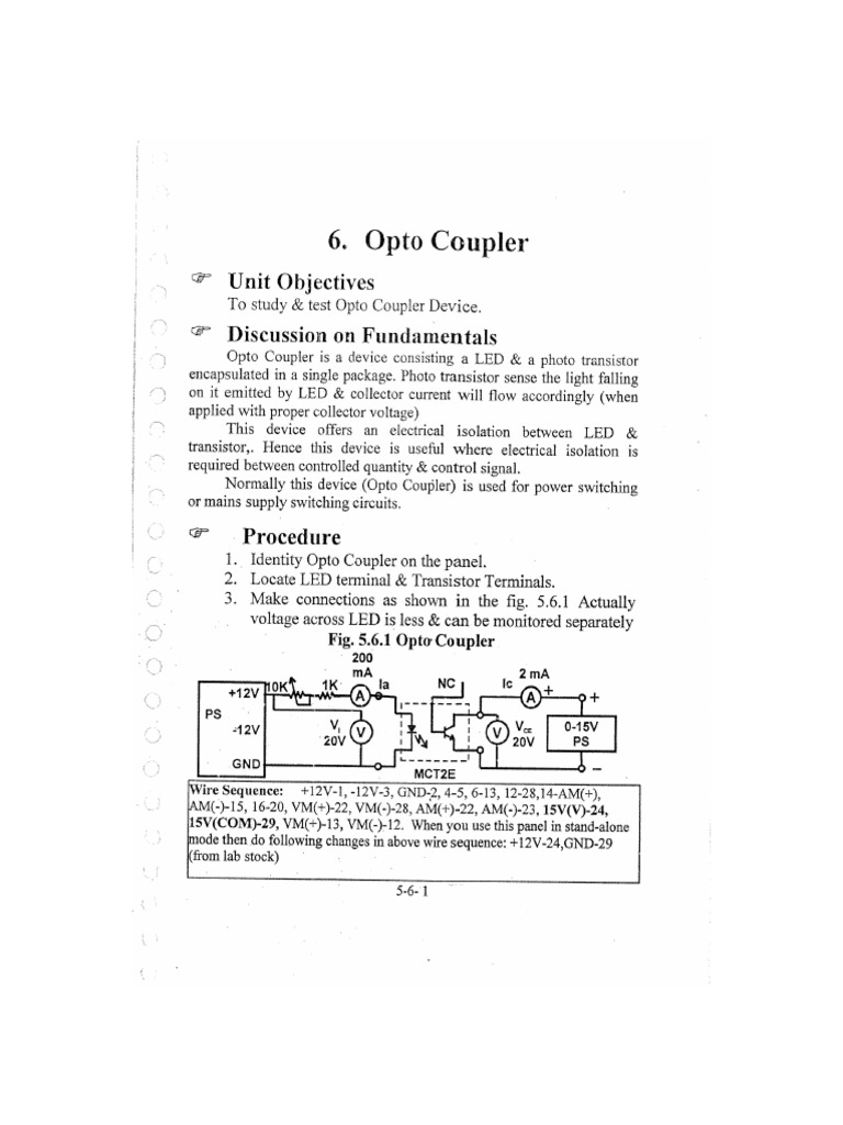 Light Sensor Panel-Optocoupler | PDF