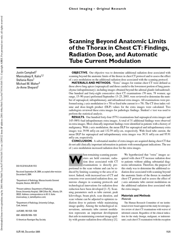 Scanning Beyond Anatomic Limits Of The Thorax In Chest Ct Findings