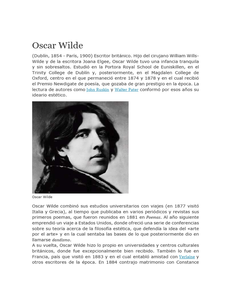 Oscar Wilde | PDF