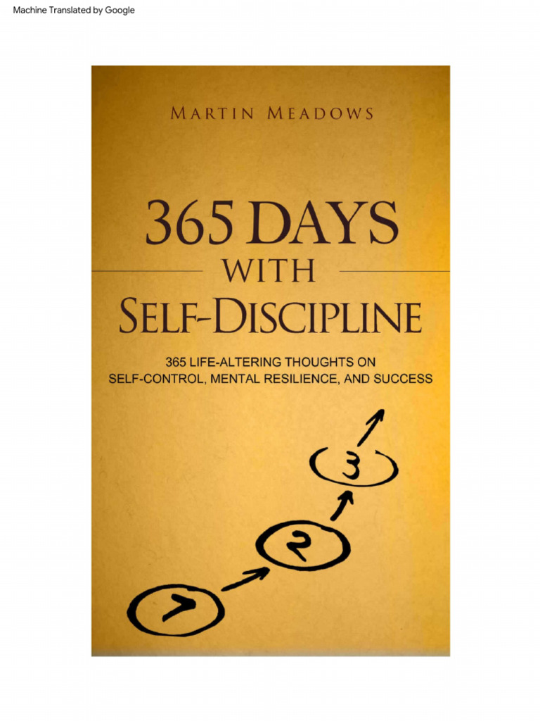 365 Days With Self-Discipline (Martin Meadows) Es | PDF | Pobreza ...