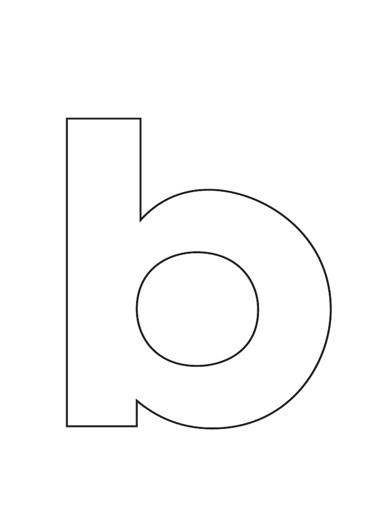 Alphabets B Outline | PDF