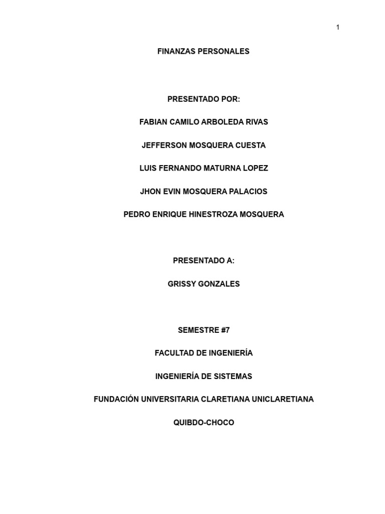 Exposición de Finanzas 2 | PDF | Finanzas personales | Presupuesto Exposición de Finanzas 2 | PDF | Finanzas personales | Presupuesto