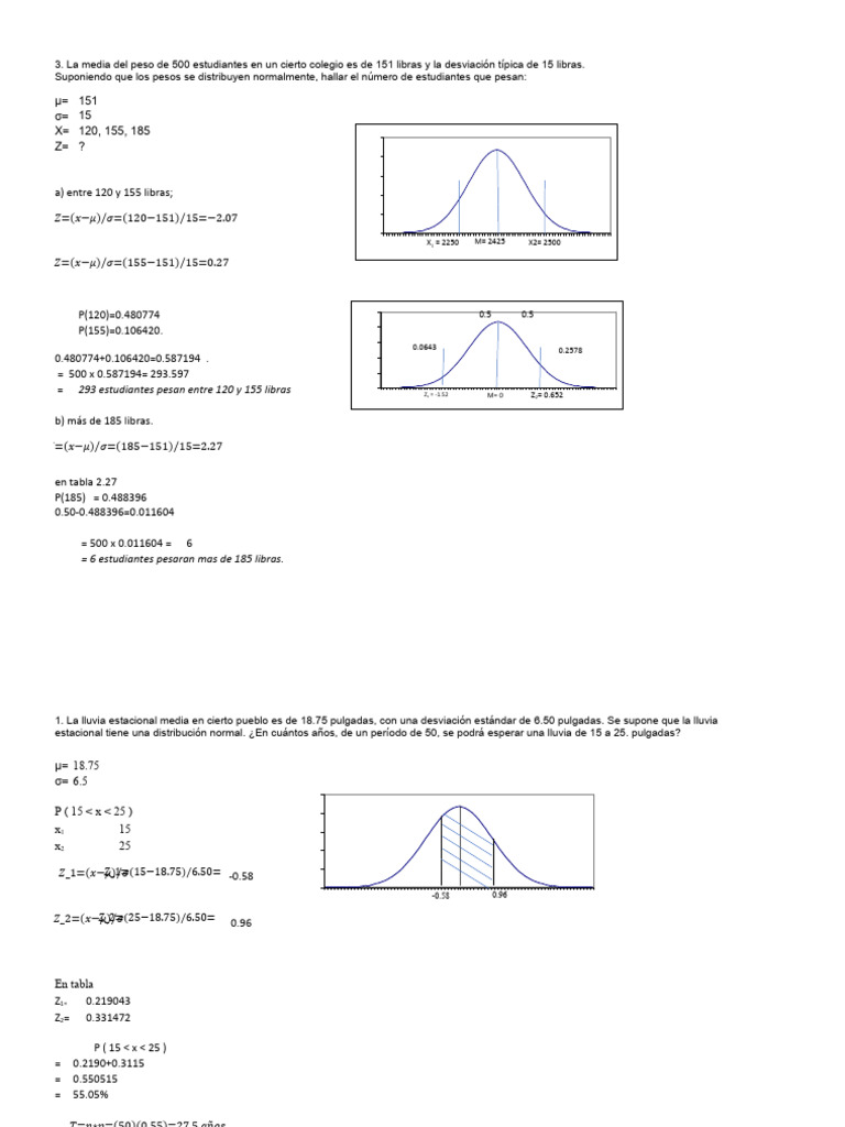 Distribucion Normal Parte 1 | PDF | Análisis estadístico | Enseñanza de ...