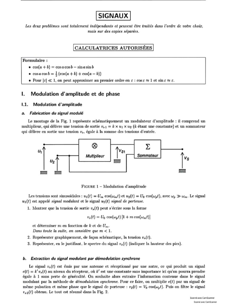 Enonce Modulation | PDF
