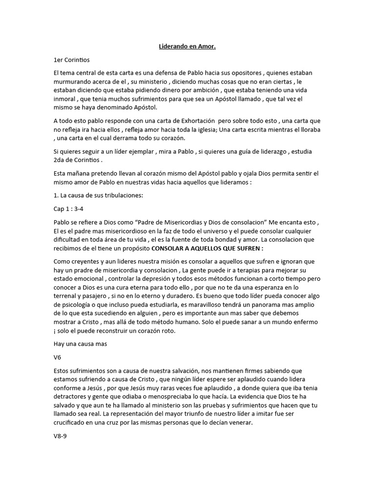 Liderando en Amor | PDF | Pecado | Pablo el apóstol