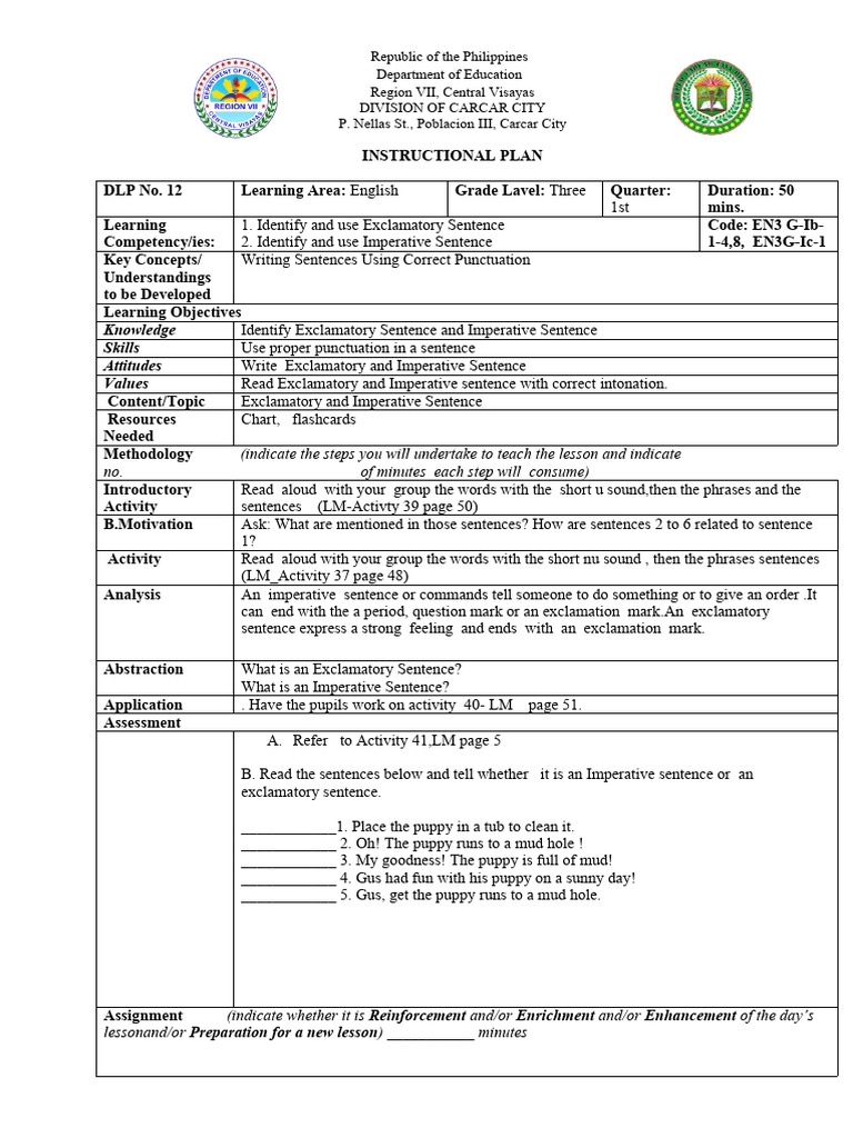 12 - iPLAN | PDF | Learning | Sentence (Linguistics)