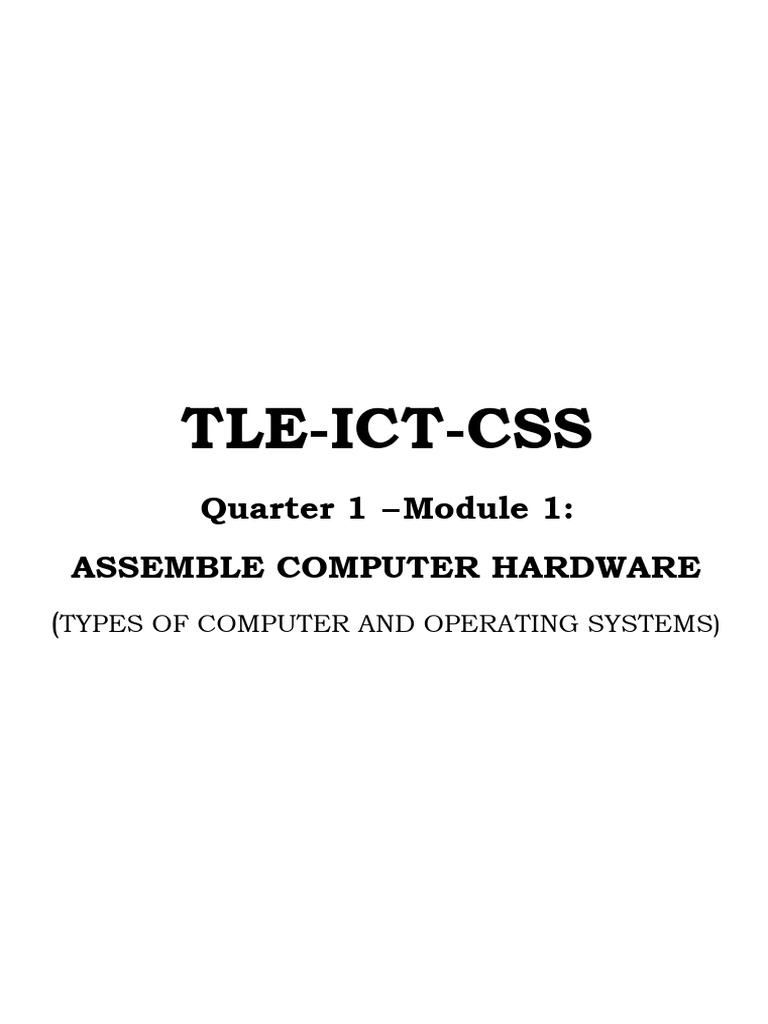 1st Week FOR STUDENTok | PDF | Operating System | Tablet Computer