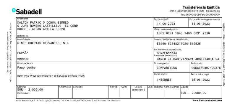 Detail Movement 14062023 | PDF | Bancario | Servicios financieros