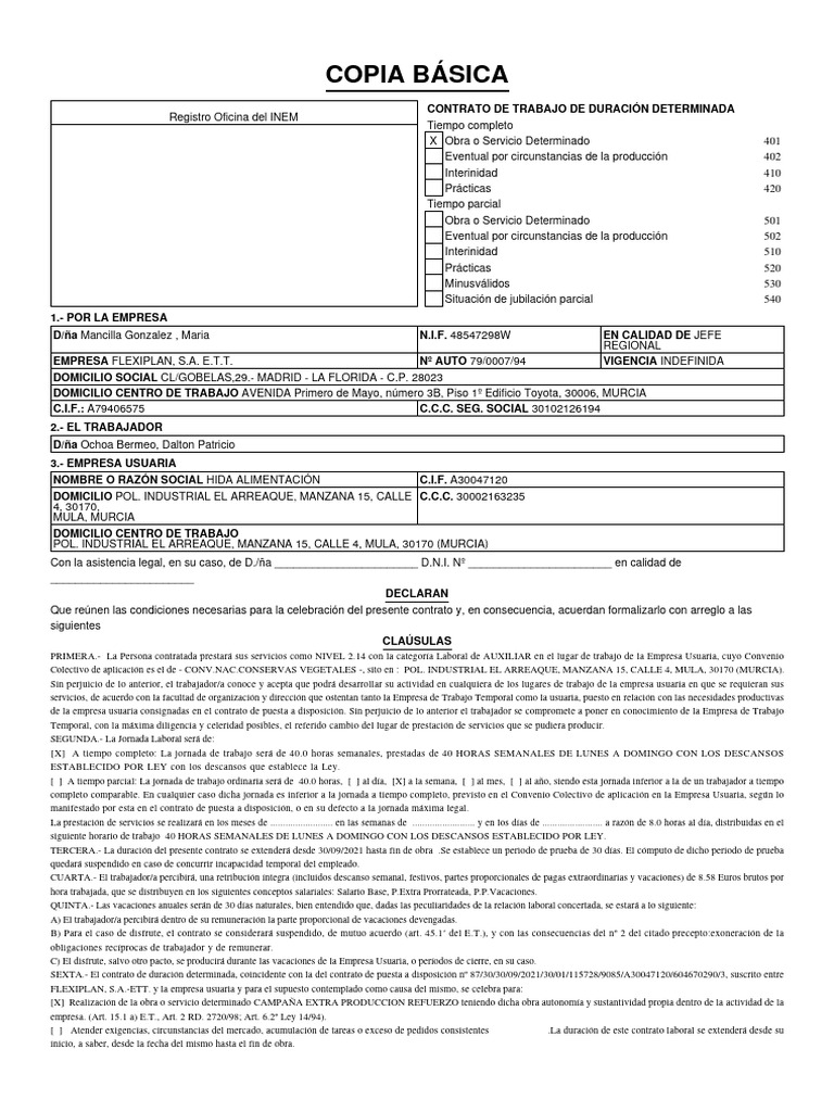 CLCB | PDF | Tiempo de trabajo | Relaciones Industriales