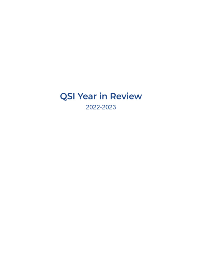 QSI 2022-2023 Key Habbenings | PDF | Internet Of Things | Currency