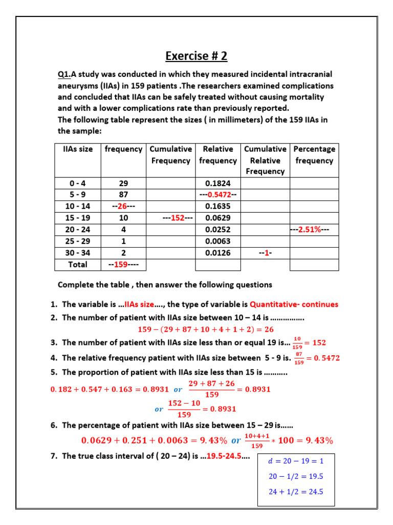 Exercise 2 Stat109 Answers - Copy 0 | PDF | Histogram | Clinical Medicine
