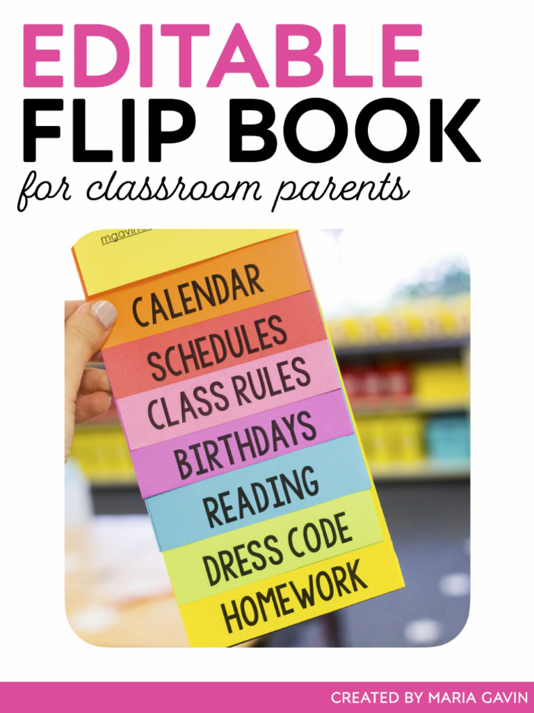 EDITABLE Parent Flip Book From Kinder Craze | Descargar gratis PDF ...