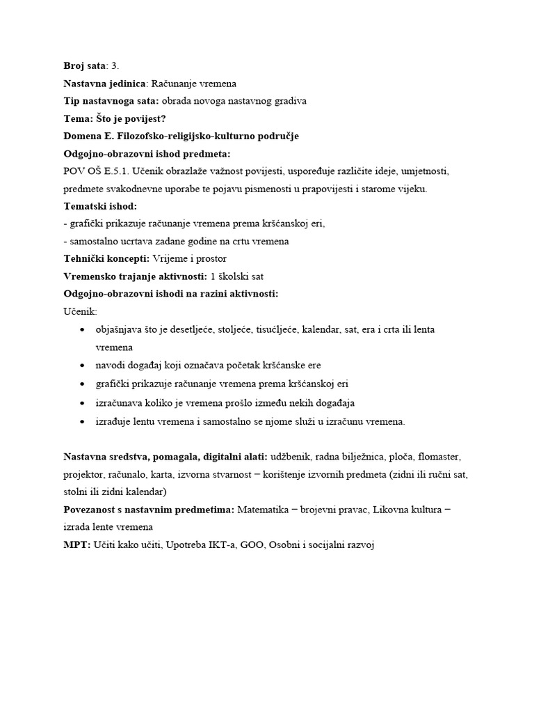 Računanje Vremena | PDF