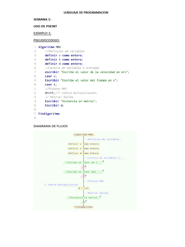 Lenguajes de La Programacion Pseint | PDF | Ciencia y matemática