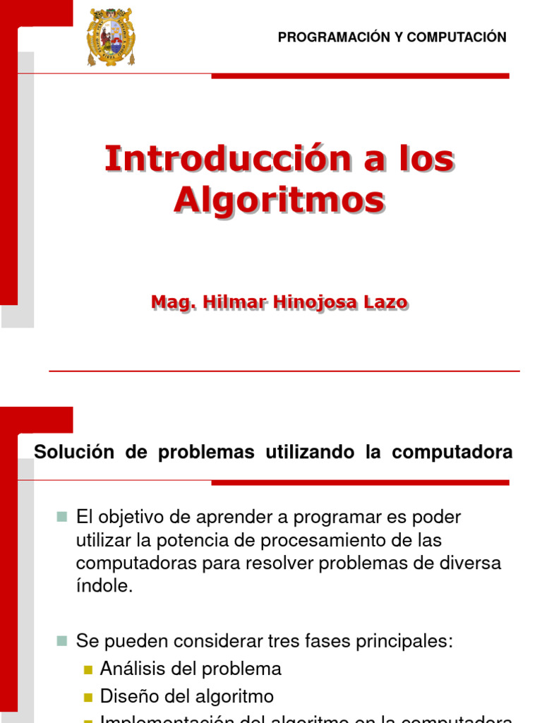 Introduccion A Los Algoritmos | PDF