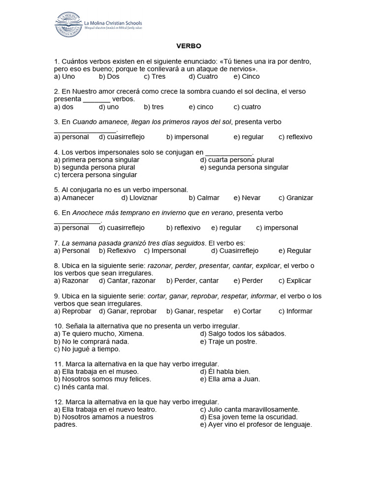 VERBO | PDF | Verbo | Objeto (gramática)