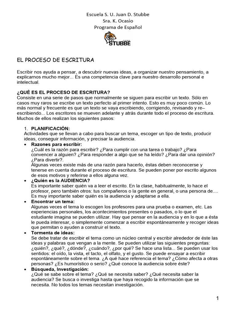 Cinco Pasos de Escritura | PDF | Puntuación | Información