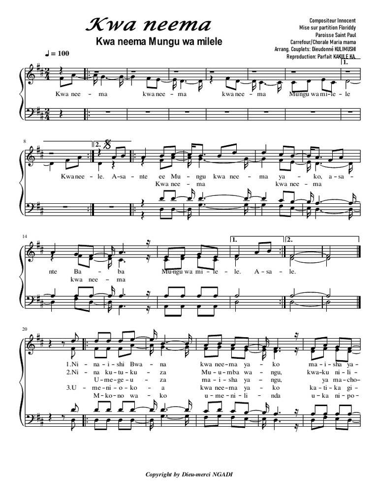 Kwa - Neema VR | PDF