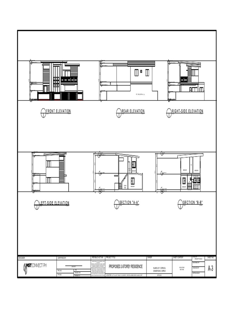 A3 Sample Working Drawing | PDF | Residential Buildings | Brisbane