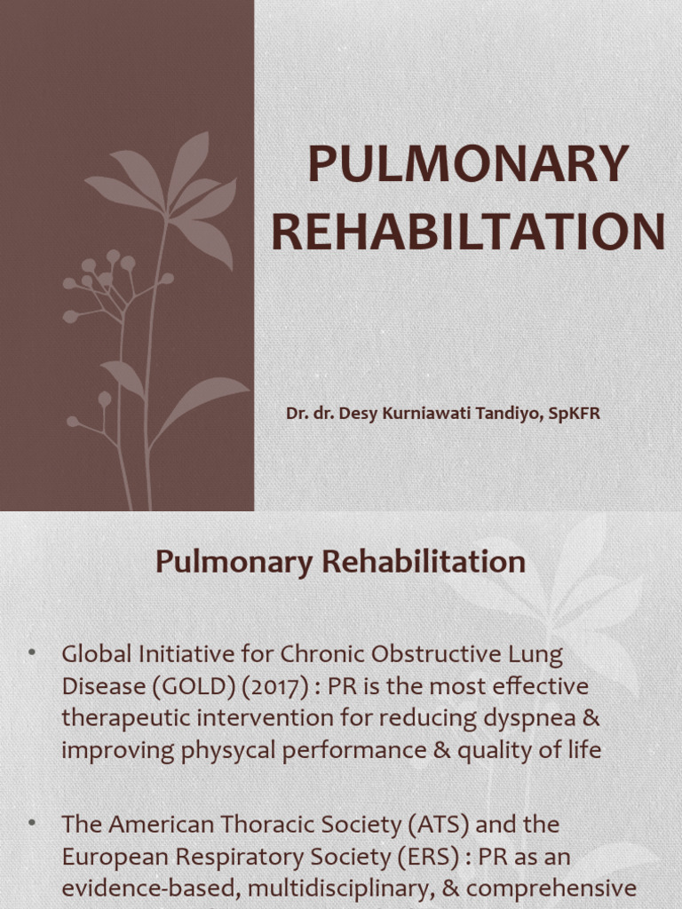 Pulmonary Rehabilitation | PDF
