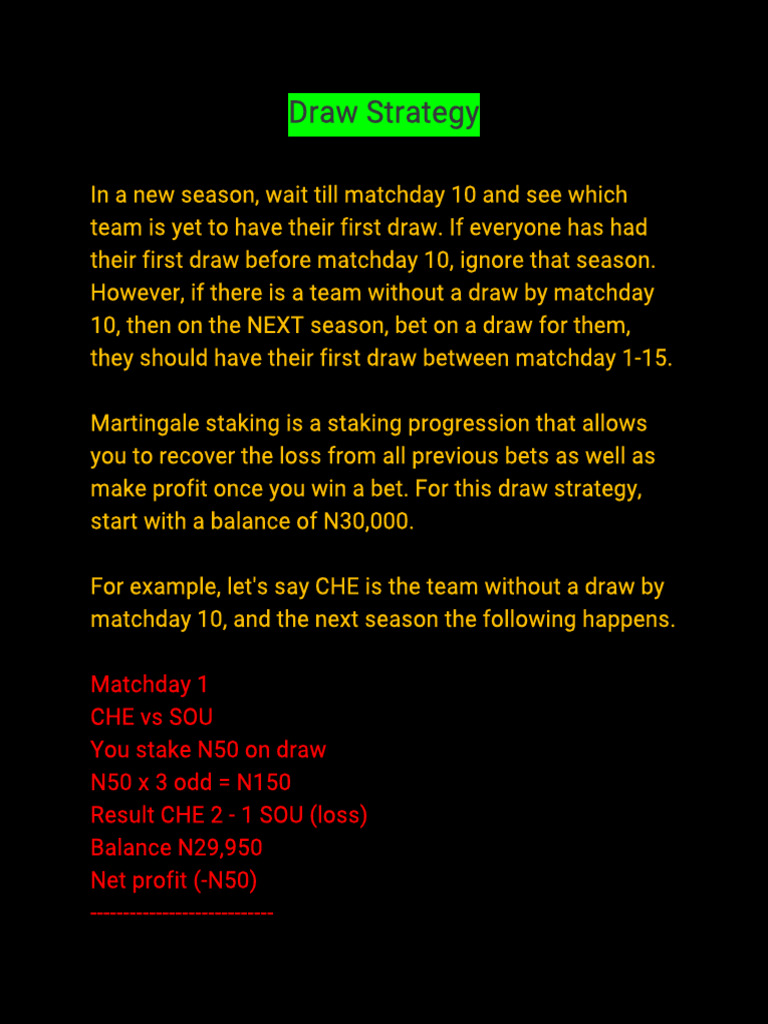 Draw Strategy by Clint Aribs | PDF