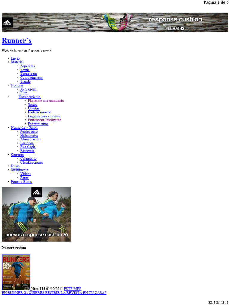 Programa Entrenamiento Media Maraton | PDF