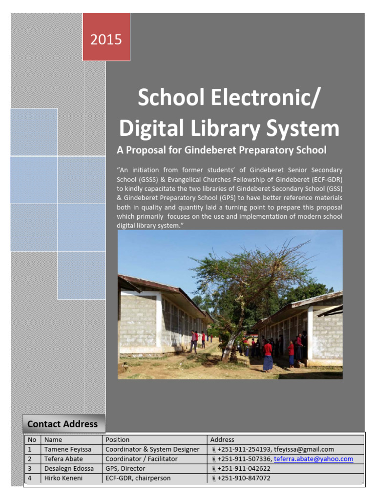 Digital Library Proposal Short | Download Free PDF | Libraries | Global ...