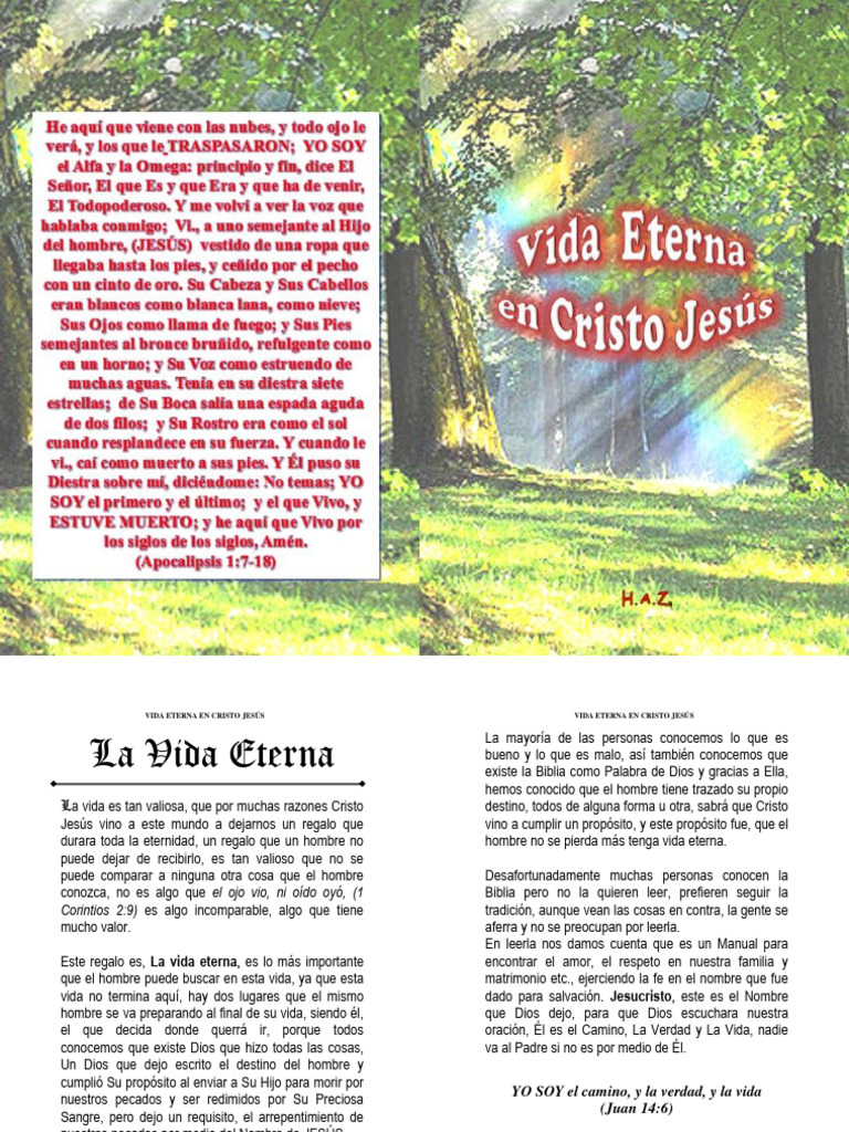 Vida Eterna en Cristo Jesús | PDF | Vida eterna (cristianismo) | Salvación